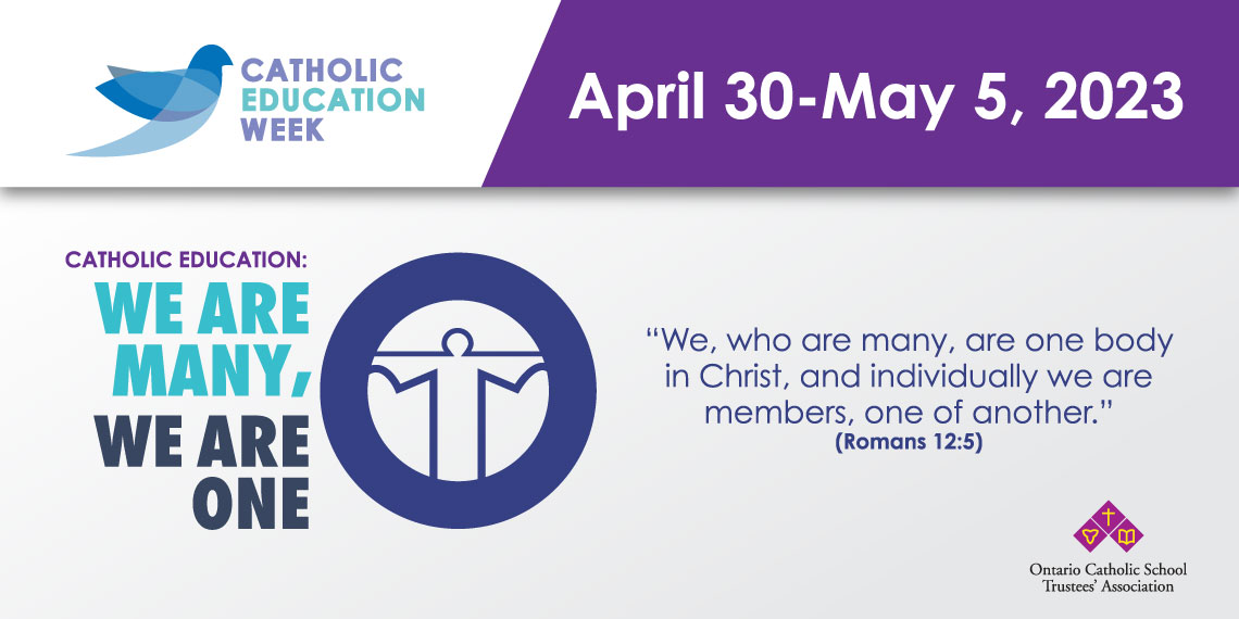“We are Many, We are One” Catholic Education Week – Halton Catholic ...